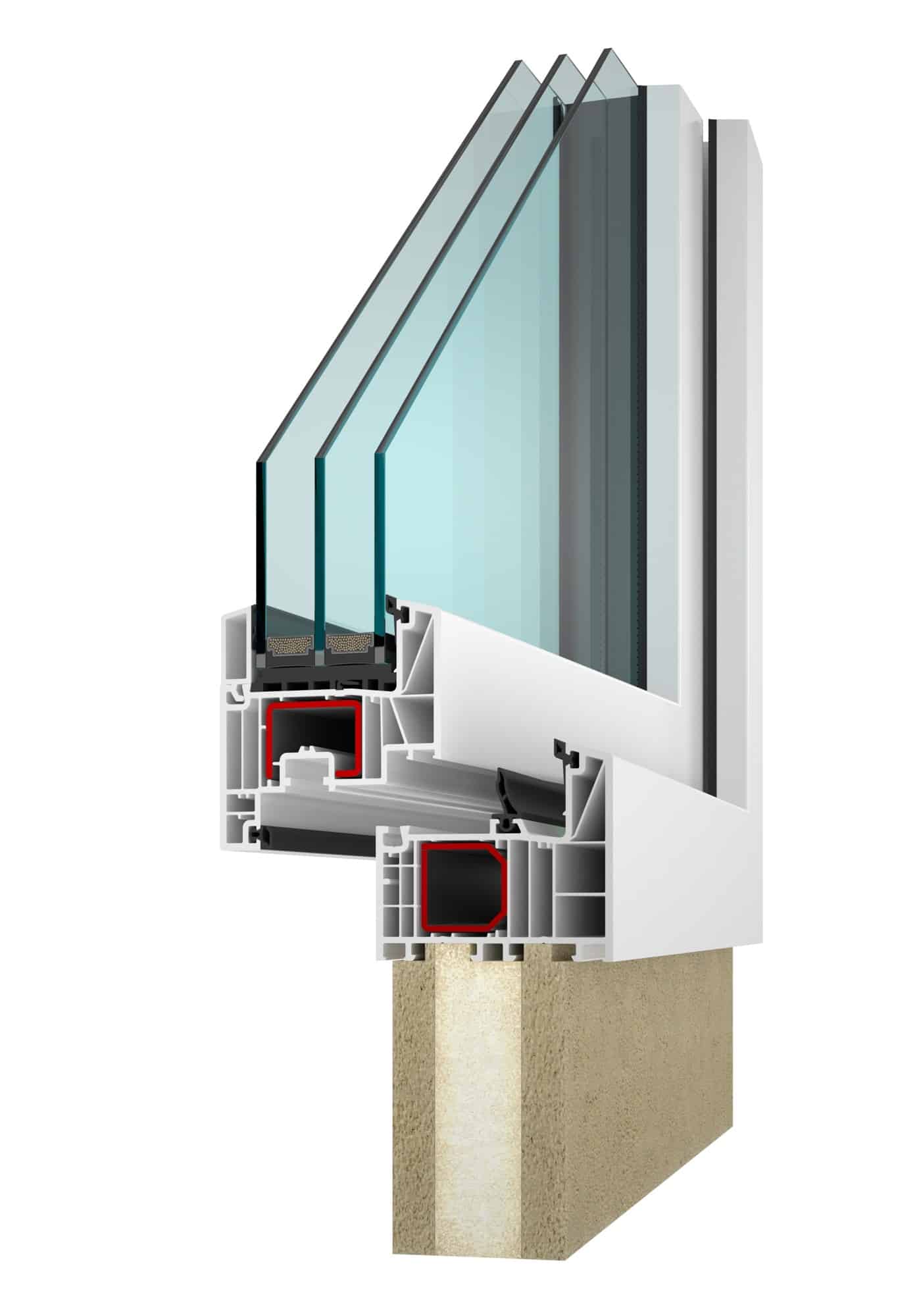 Podkladový profil pro okna i dveře VEKRA Purenit brání prochlazování