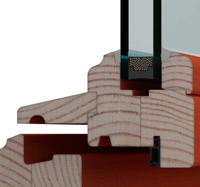 Rámová okapnice a křídlová okapnička na dřevěná okna | VEKRA